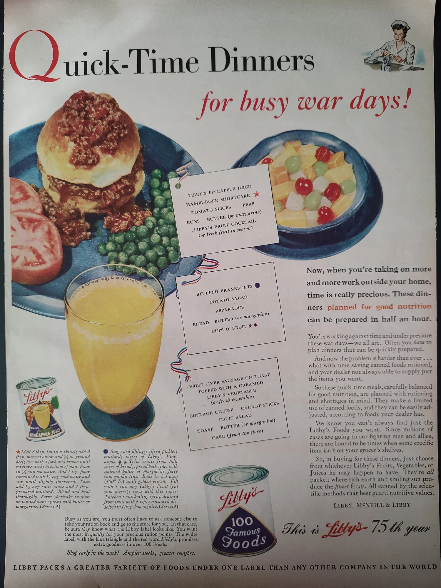 Making Meals in Minutes — Wartime Wisdom for Modern Homemakers