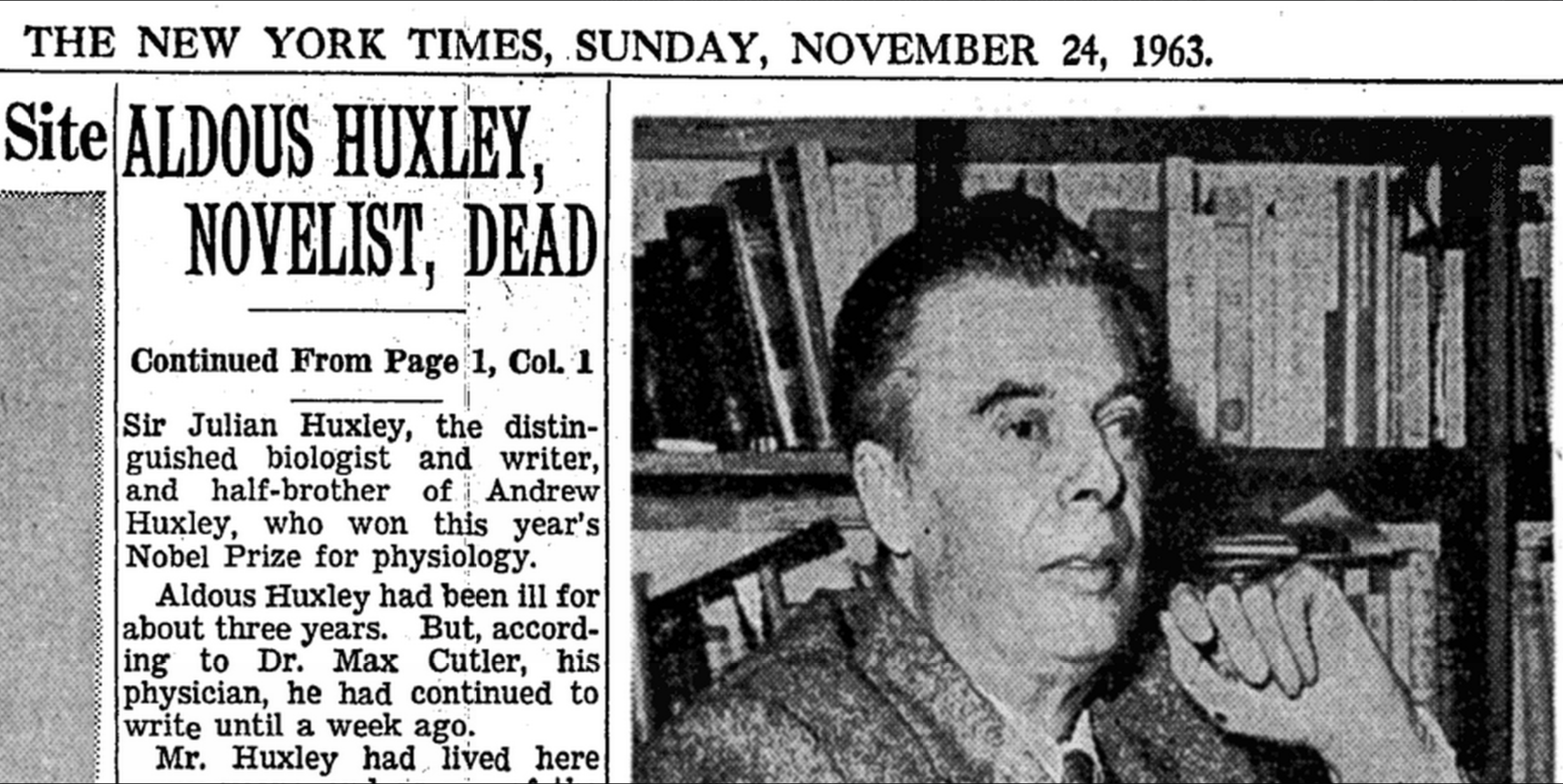 Aldous Huxley’s Last Trip — Farewell Fellowship