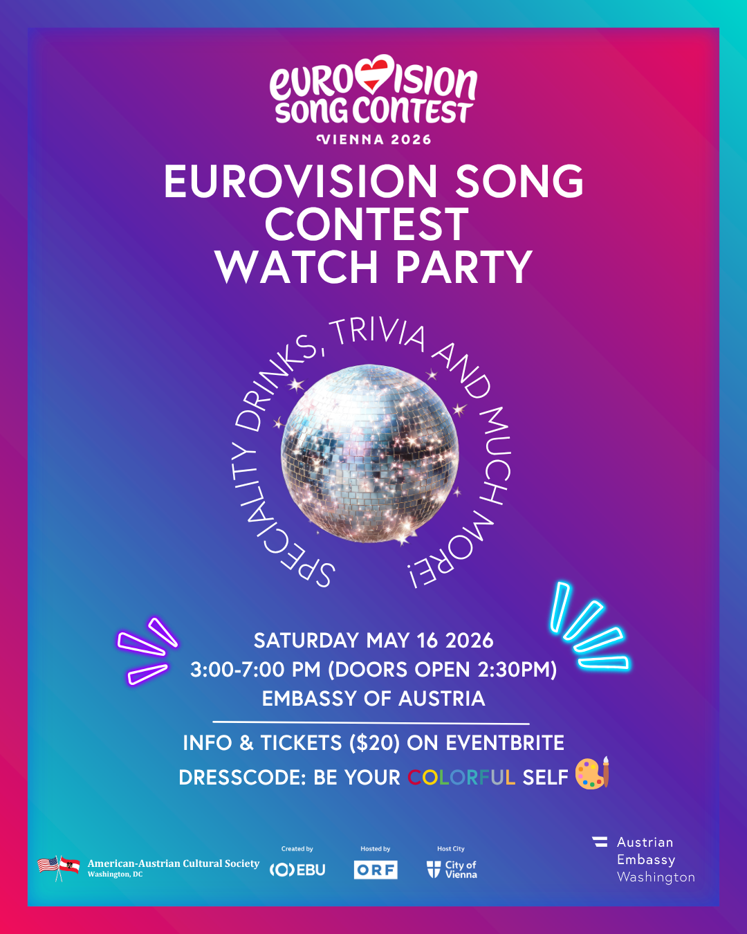 Eurovision Song Contest | Public Viewing – Österreich in den USA
