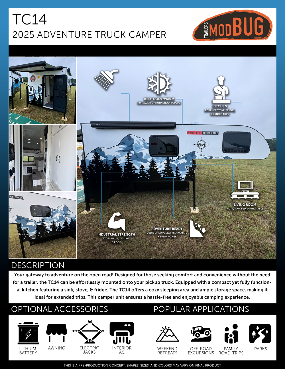 TC14 - Truck Camper — Modern Buggy