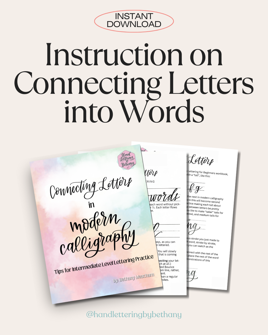 Lettering Workbooks — Hand Lettering by Bethany