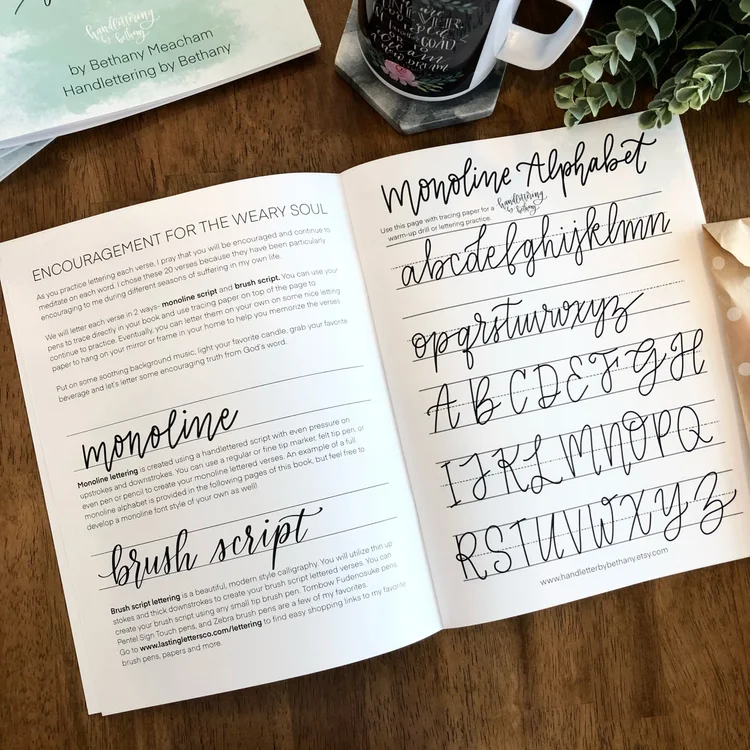 Lettering Workbooks — Hand Lettering by Bethany