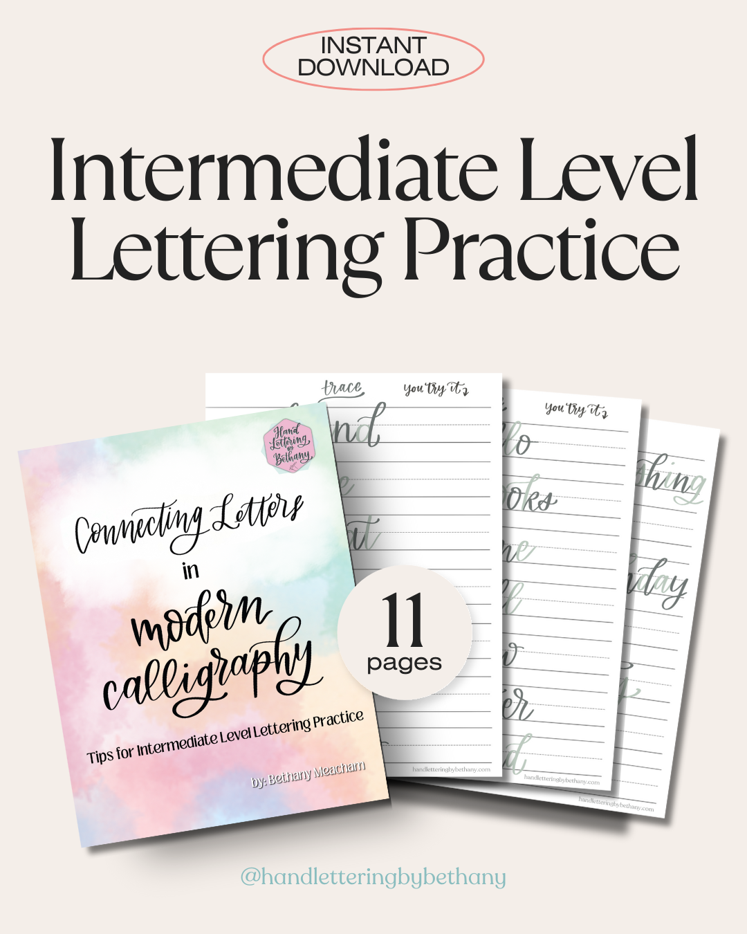 Lettering Workbooks — Hand Lettering by Bethany