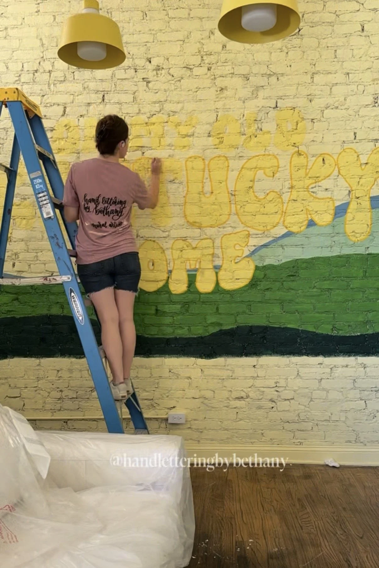 Sunshine Suite Mural — Hand Lettering by Bethany