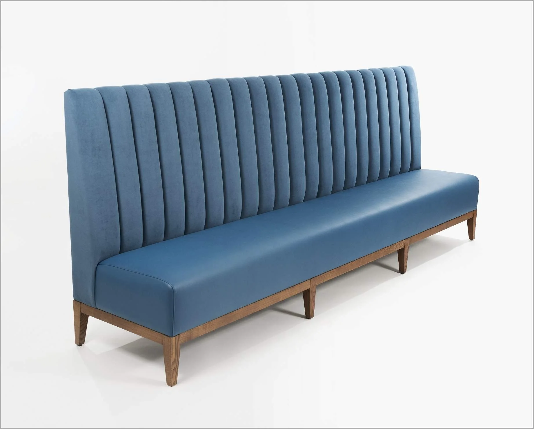 SB183 | Custom Banquette Seating with Fluted Back — Wharton Hunt