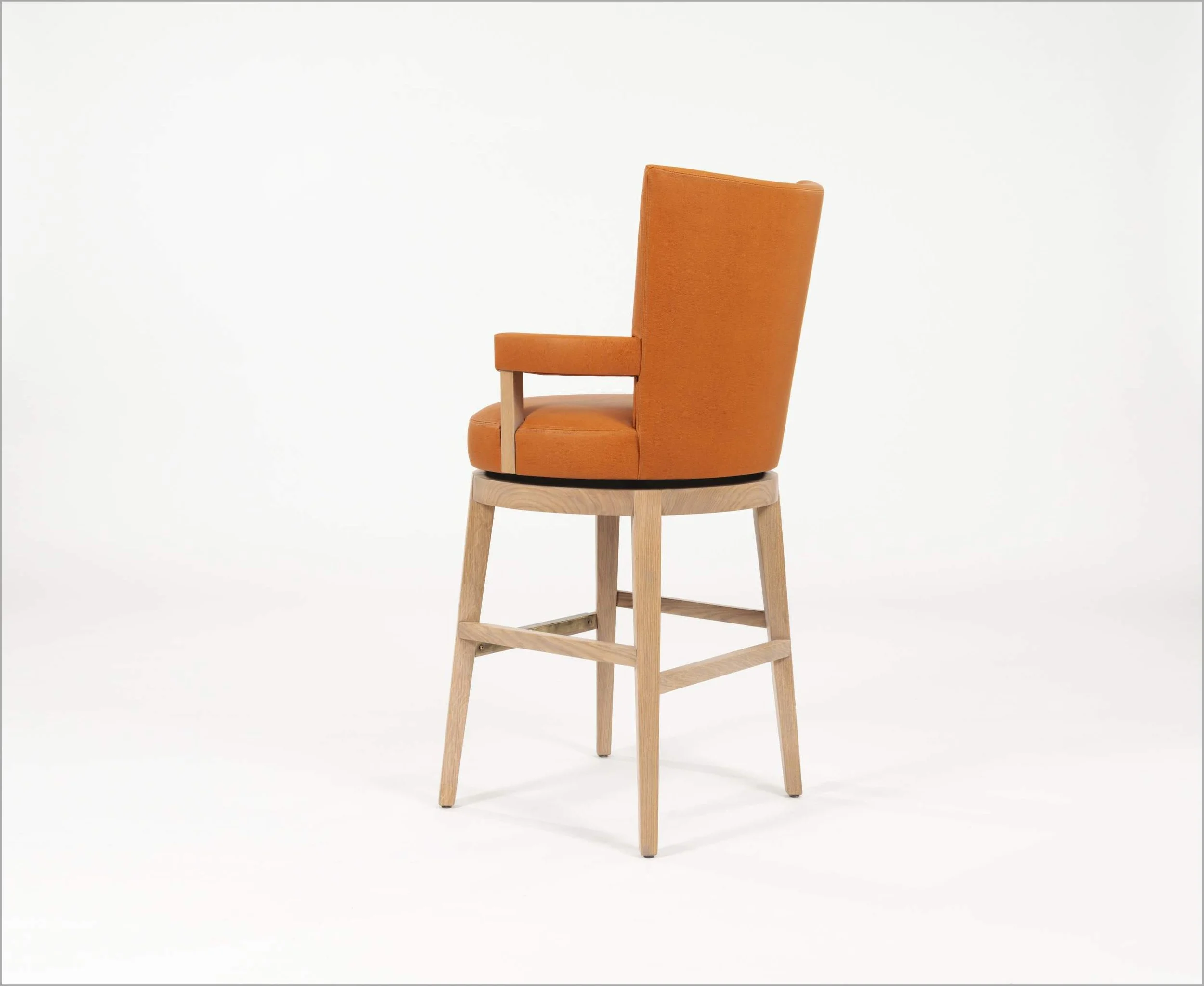 SBS218-23 | Custom Swivel Barstools with Arms — Wharton Hunt