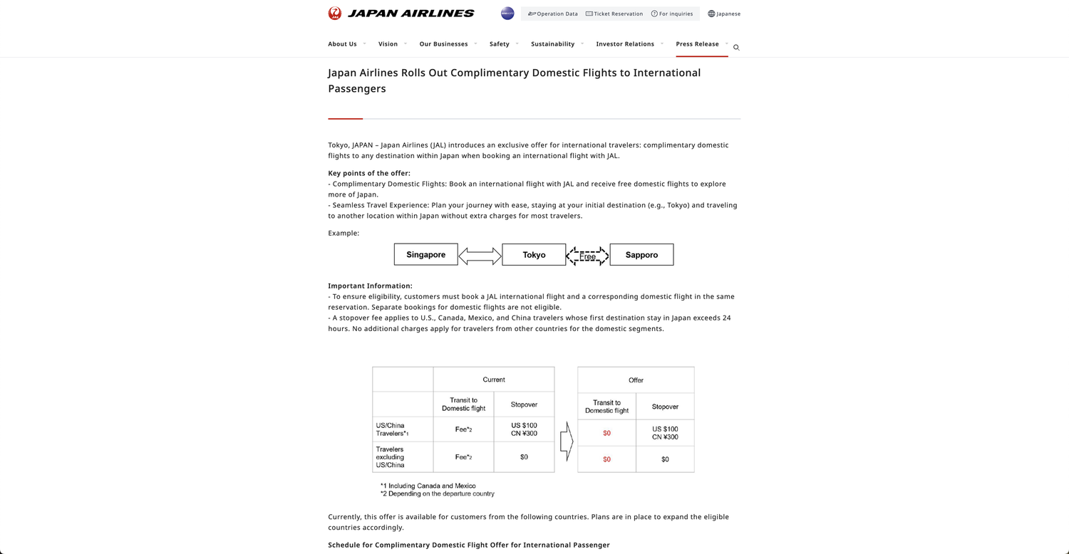 How to Get a Free Domestic Flight in Japan with Japan Airlines — Points ...
