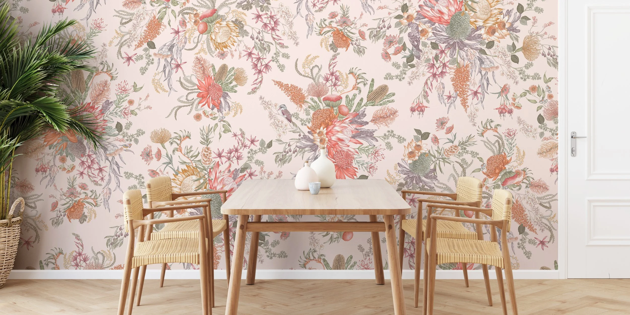 Australian native floral wallpaper — Olive & The Cowboy Wallpaper
