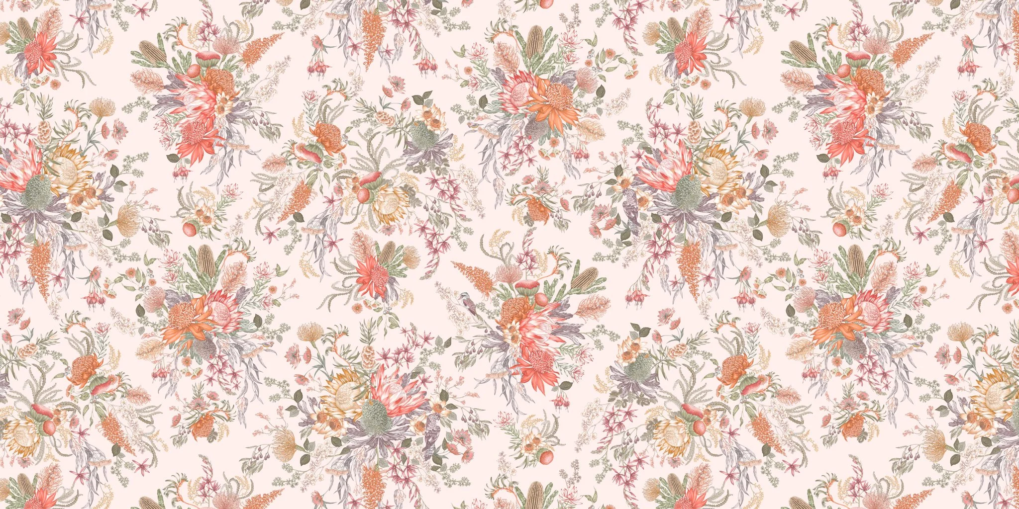 Australian native floral wallpaper — Olive & The Cowboy Wallpaper