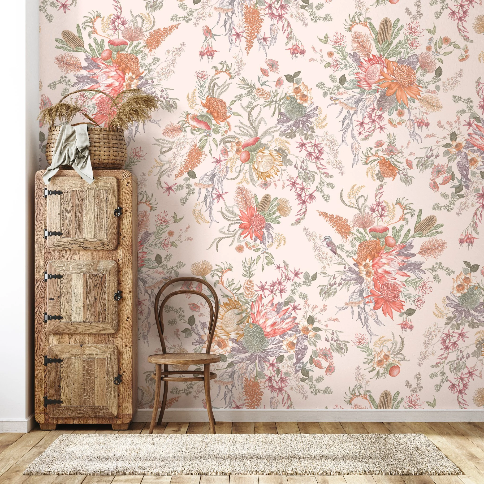 Australian native floral wallpaper — Olive & The Cowboy Wallpaper
