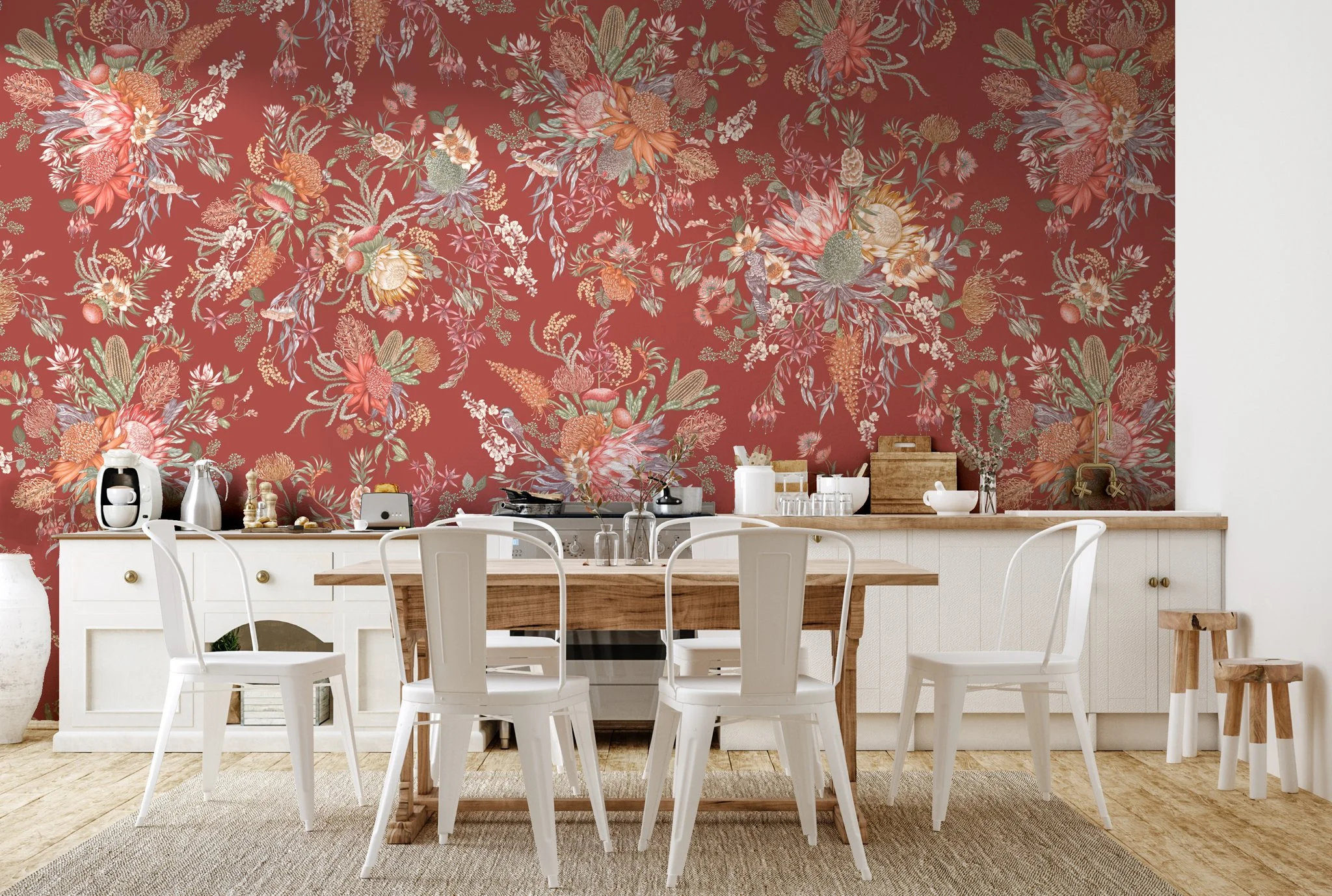 Australian native floral wallpaper — Olive & The Cowboy Wallpaper