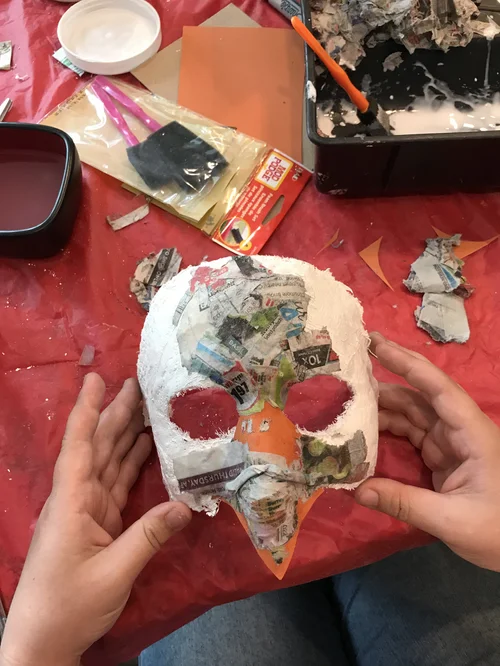 DIY masquerade mask - how we made the Baroness Talon mask for a ...