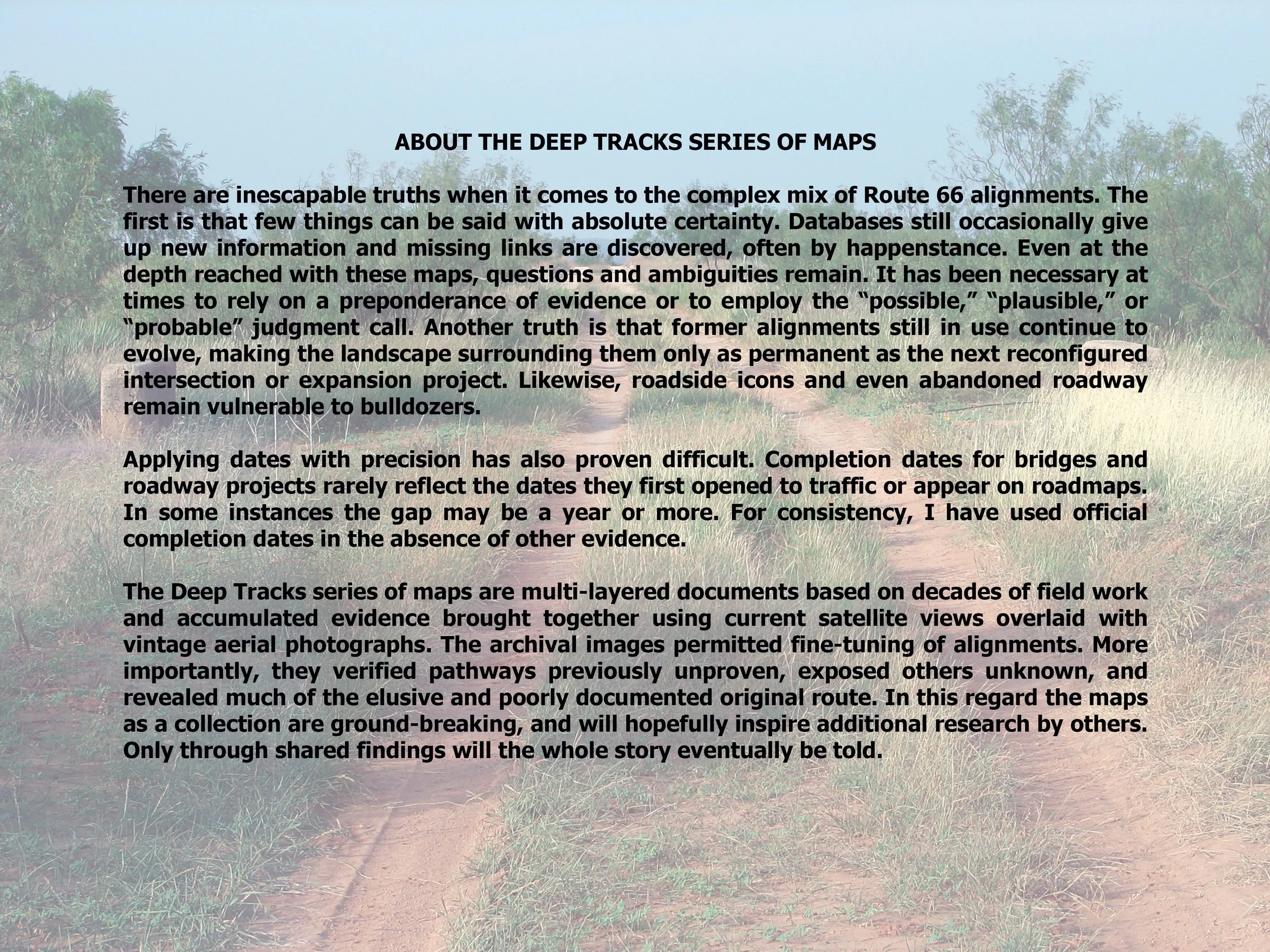 Deep Tracks Map Series — Jim Ross 66