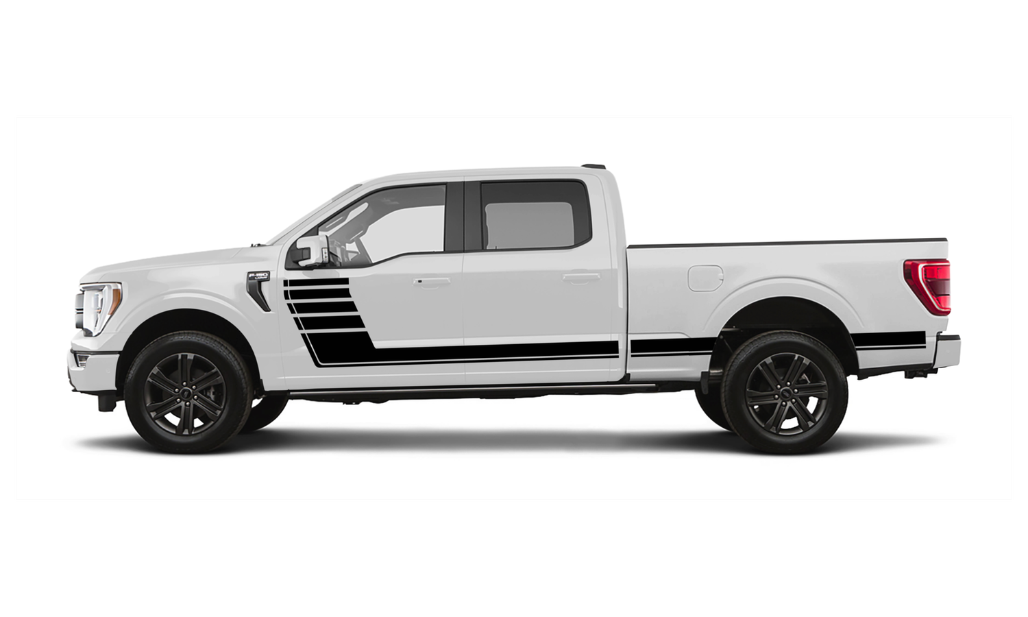 Ford Bronco Retro Chromatic Stripes Decal Kit — Wraps Ink