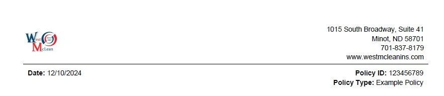 General 2 — West McLean County Farmers Mutual Insurance Company