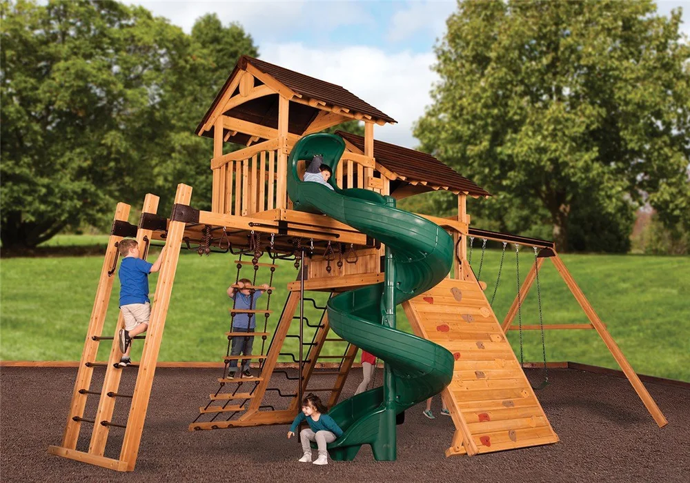 Swing Sets for Backyards in Olathe & Wichita, KS — Backyard Specialists