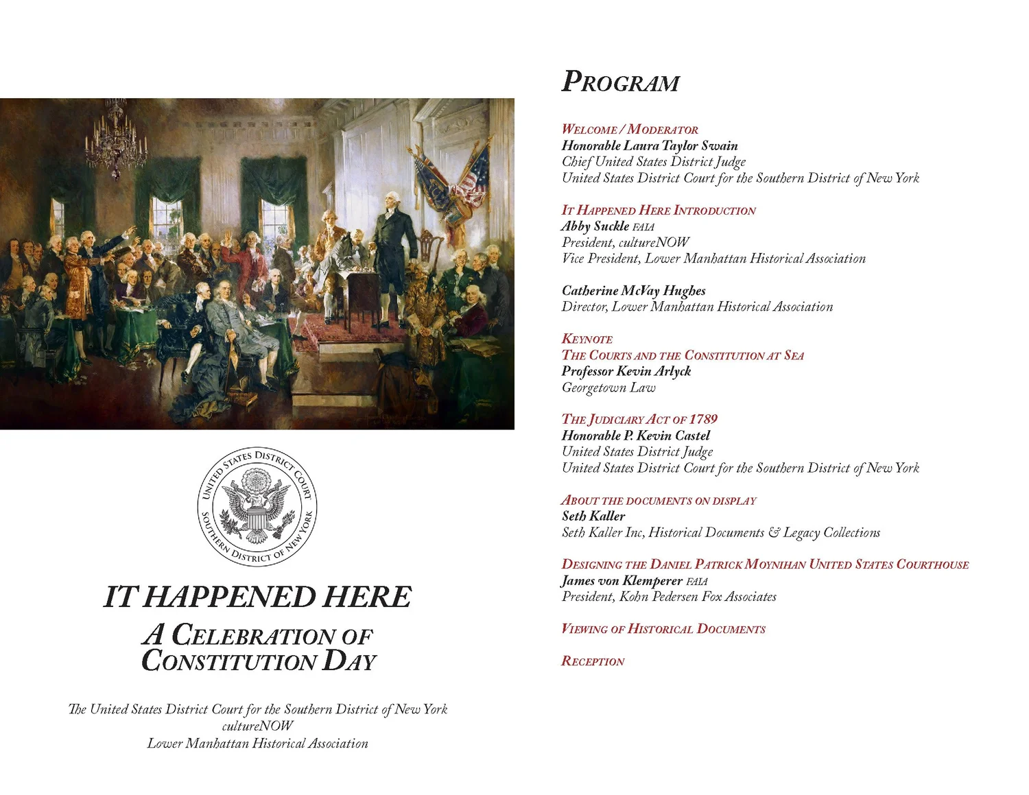 Constitution Day — LOWER MANHATTAN HISTORICAL ASSOCIATION