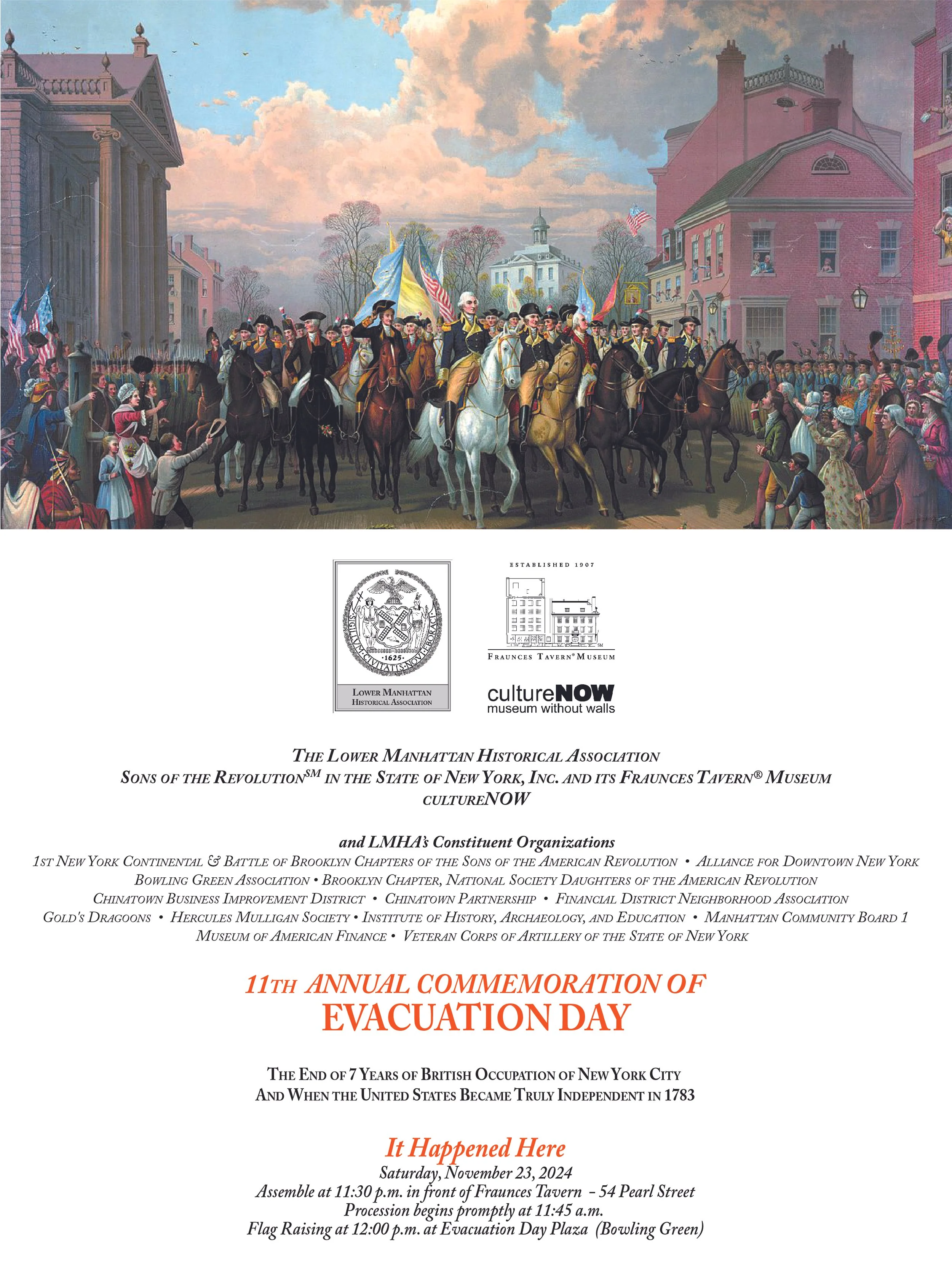 Evacuation Day Commemoration — LOWER MANHATTAN HISTORICAL ASSOCIATION