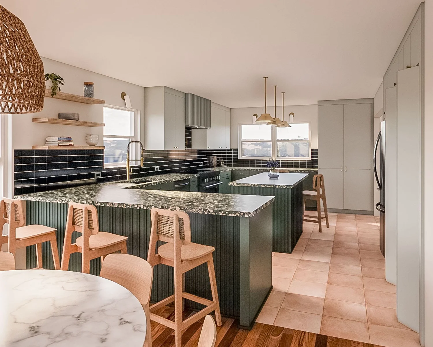 A Color Drenched Kitchen in Kessler Park — Paige Studio | Dallas ...