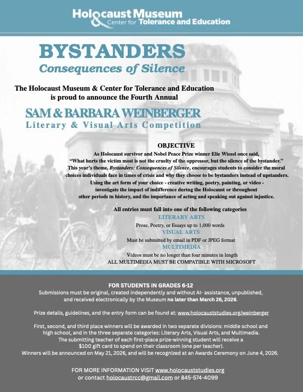 Weinberger Competition — Holocaust Museum & Center for Tolerance and ...