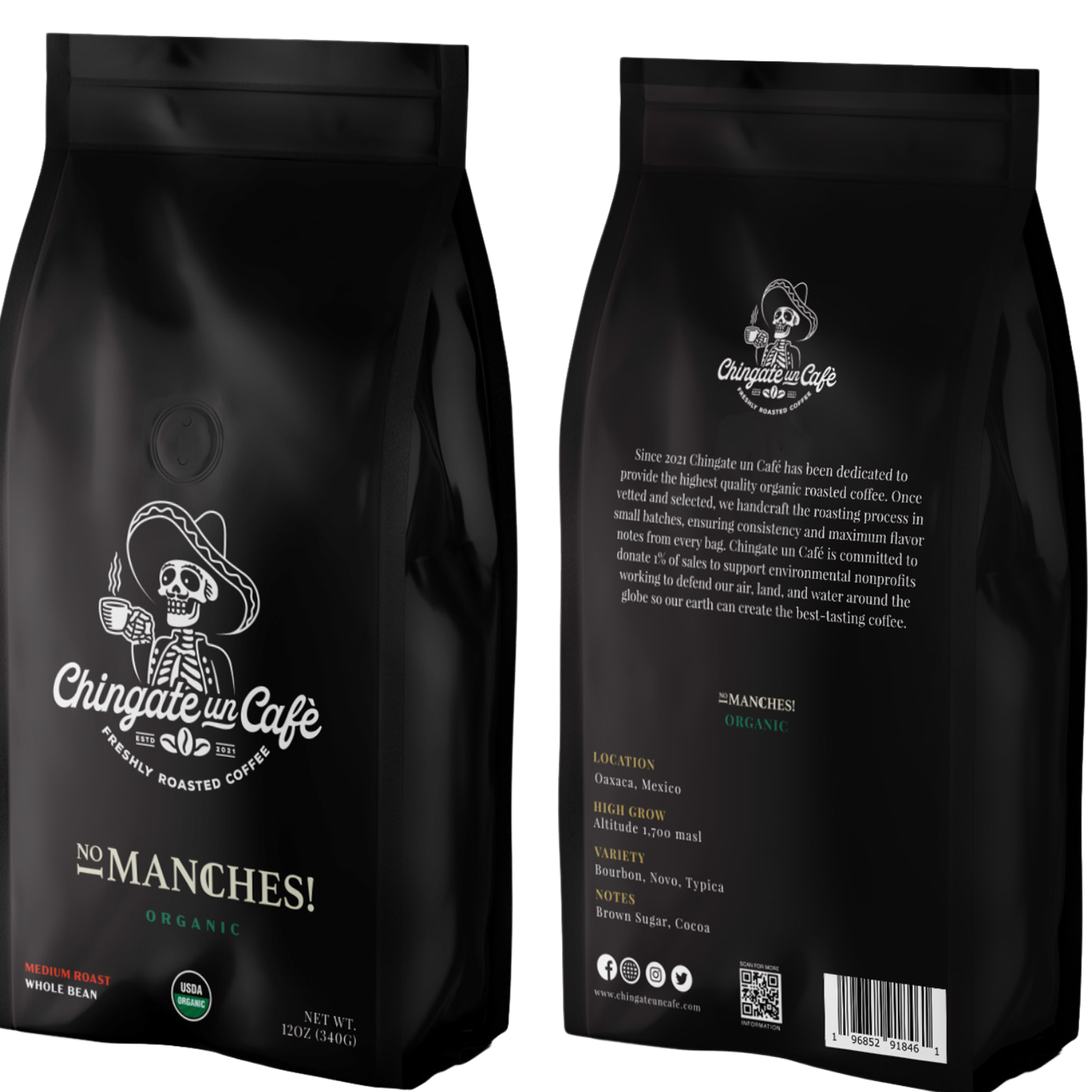 Roasted Coffee Bags 12oz — Chingate un Cafe