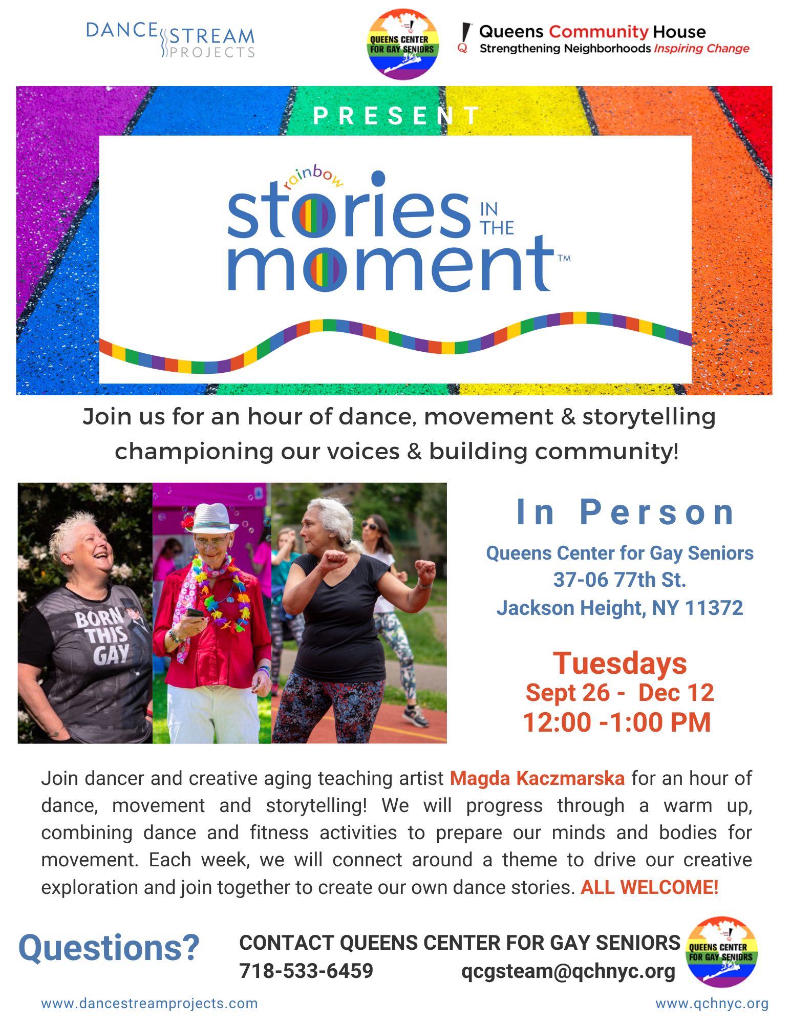 Rainbow Stories in the Moment — DanceStream Projects
