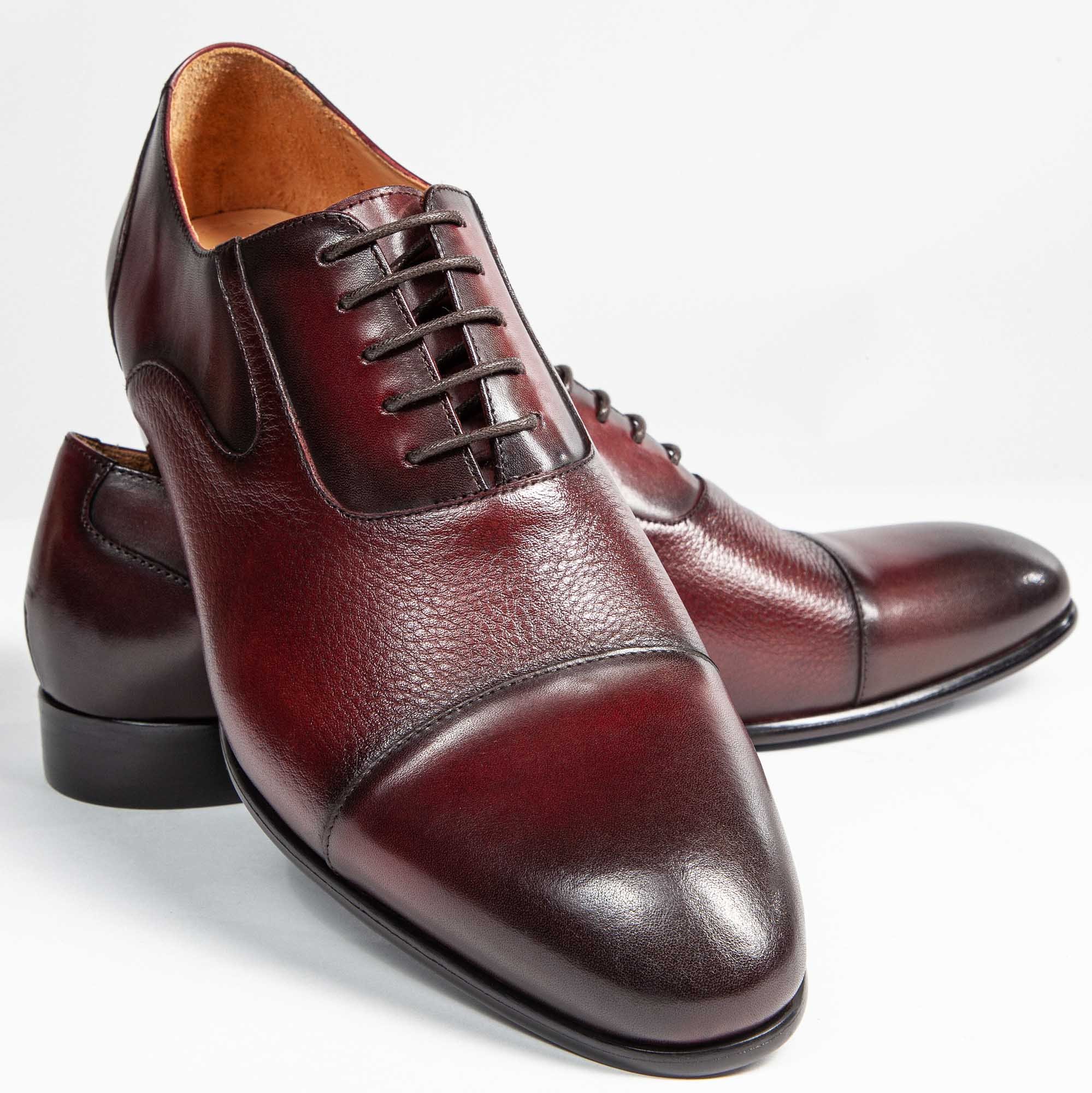 "Matthew" Coffee Leather Dress Shoe by Franco Uomo — Franco Uomo