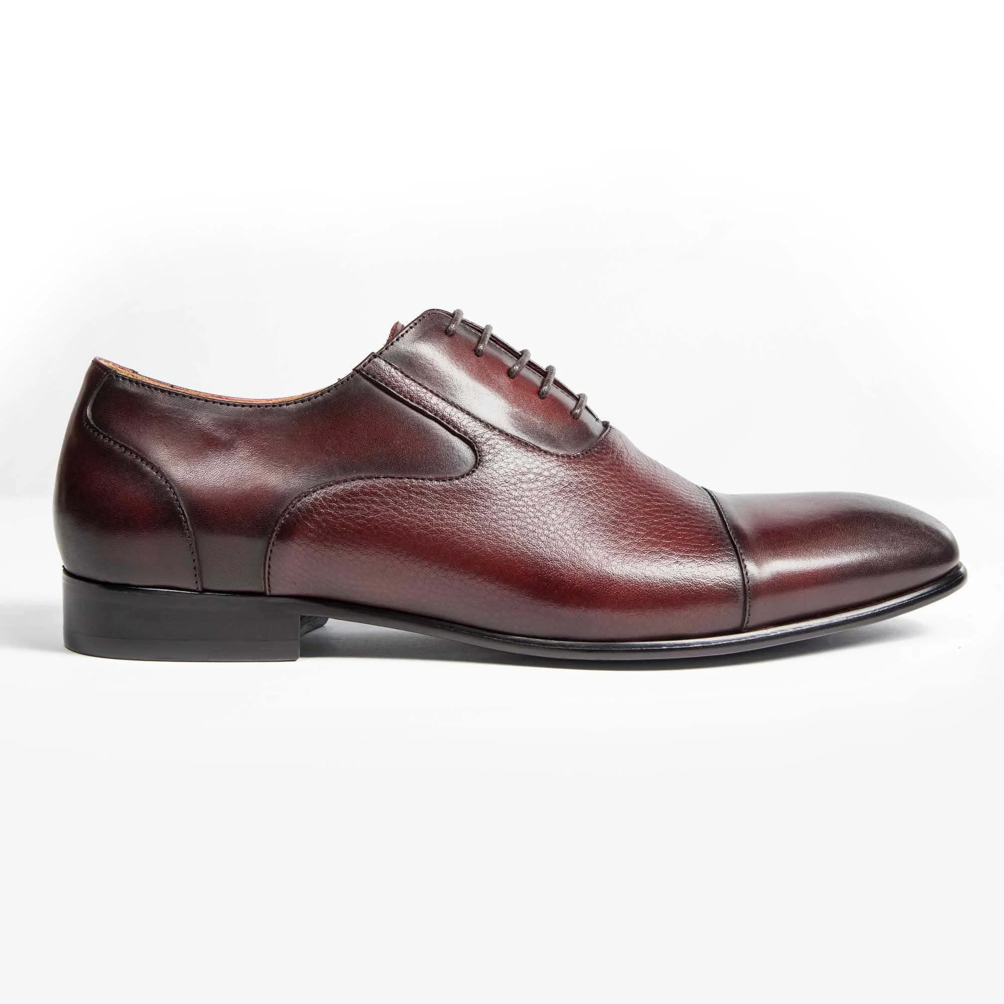 "Ike" Black Leather Dress Shoe by Franco Uomo — Franco Uomo