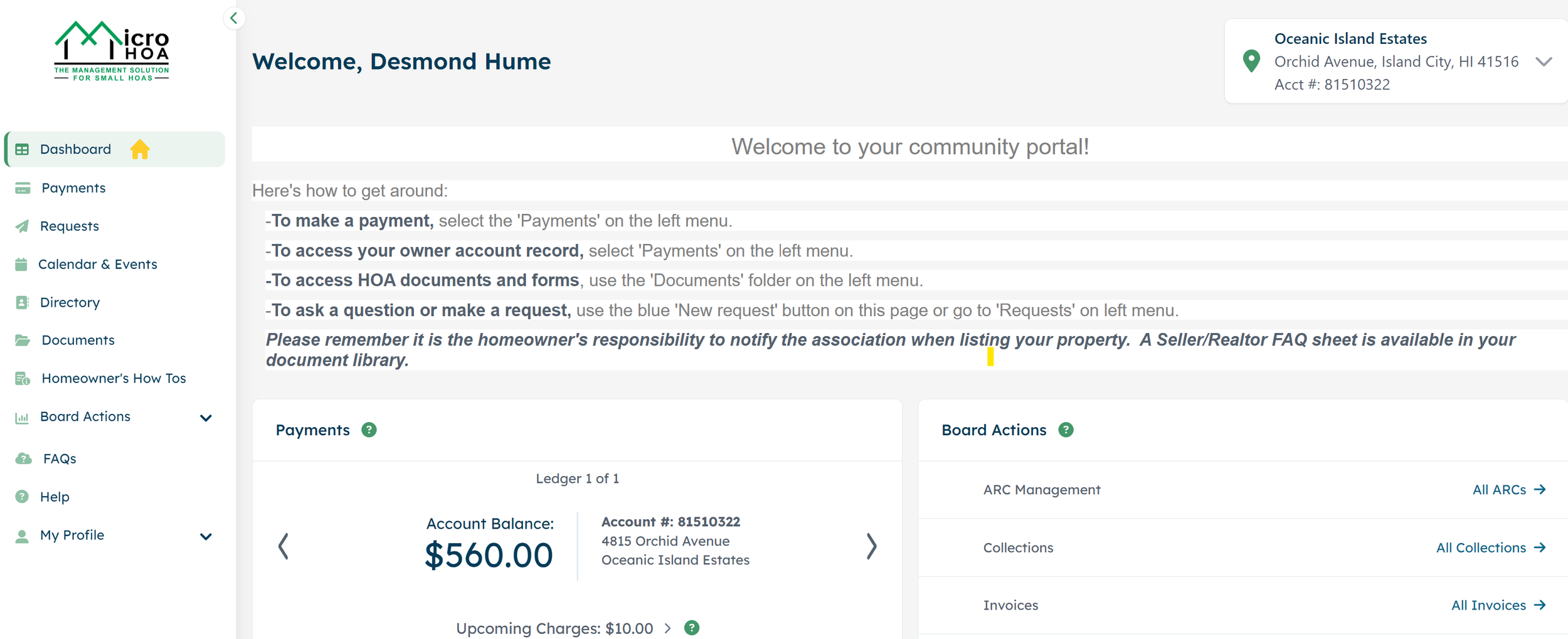 HOAs run better and easier with an online portal. — MicroHOA ...