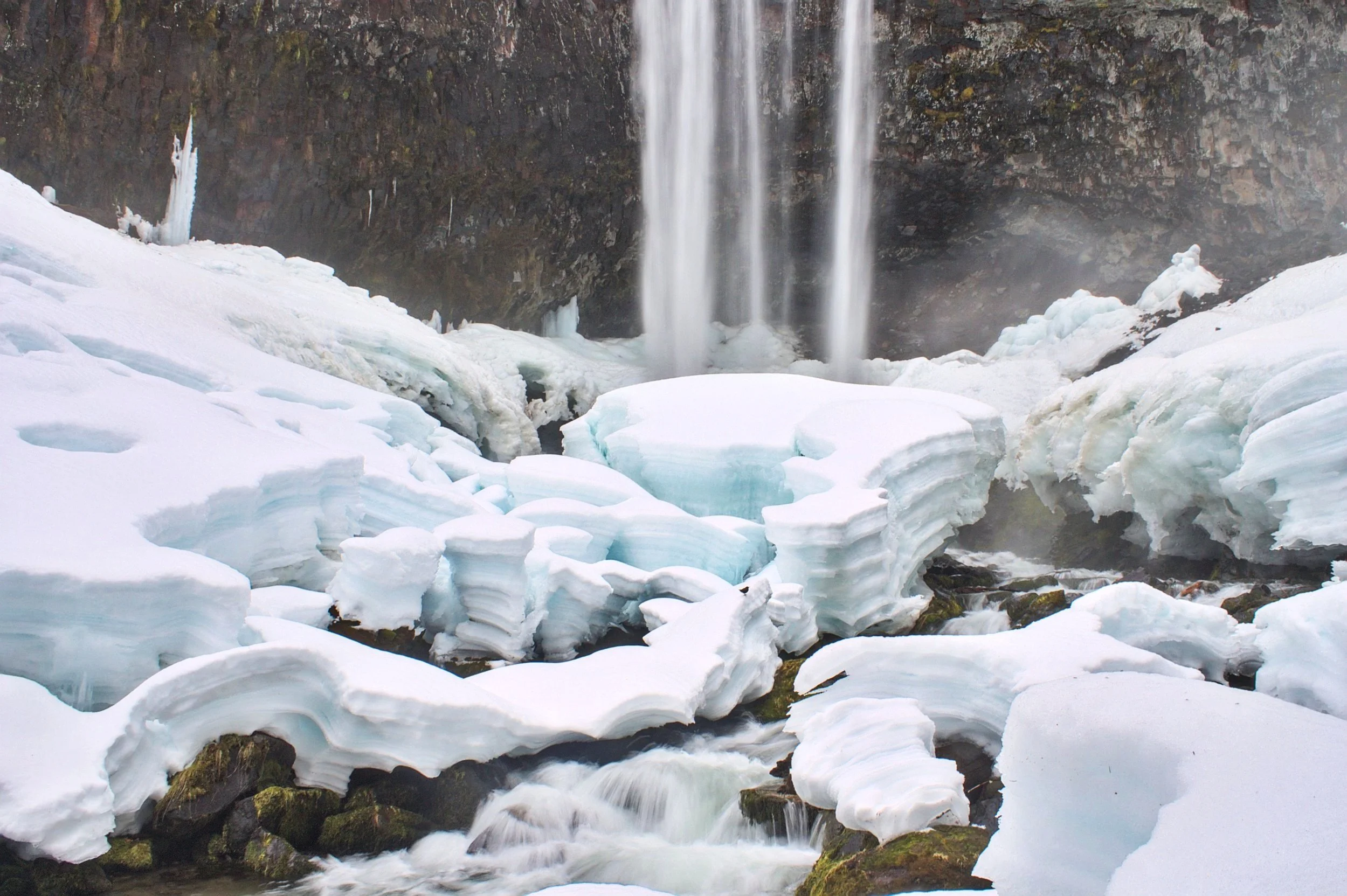 How to Hike or Snowshoe to Tamanawas Falls in Winter — Pines and Vines