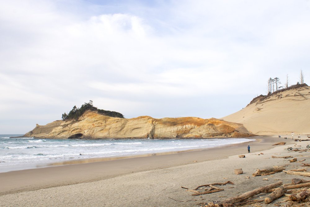 Cape Kiwanda and Its Big Sinkhole — Pines and Vines — Pines and Vines