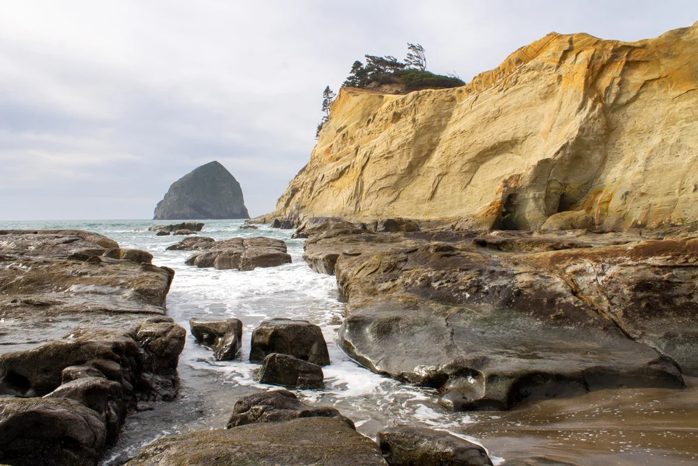 Cape Kiwanda and Its Big Sinkhole — Pines and Vines — Pines and Vines
