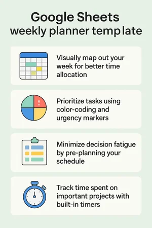 The Ultimate Weekly Planner Google Sheets Template: Free Tutorial ...