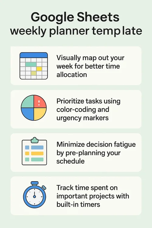 The Ultimate Weekly Planner Google Sheets Template: Free Tutorial ...
