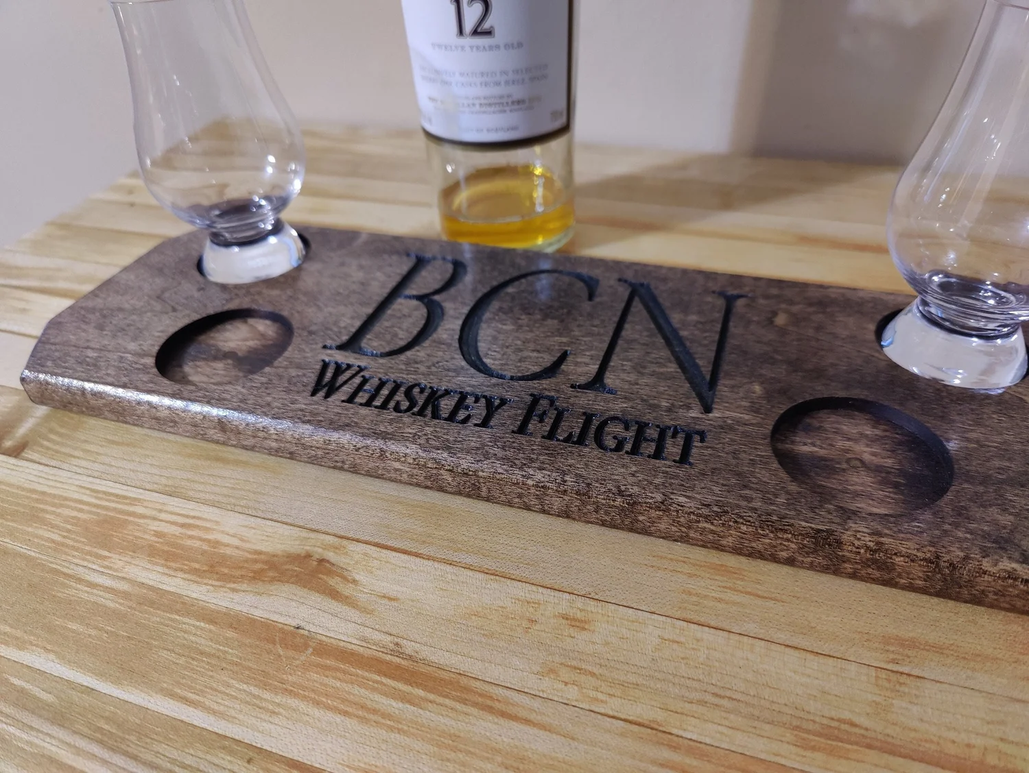 Whiskey Tasting Flight Set | Bocote Wood with Tasting Labels | BCN ...