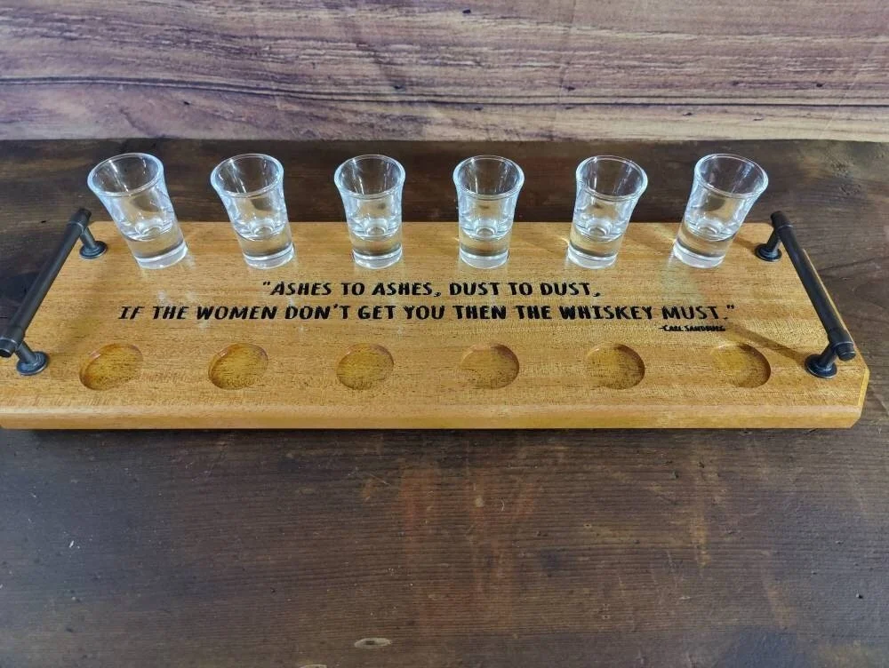 Personalized Whiskey Tasting Flight Set | Custom Engraving & Shot Glass ...
