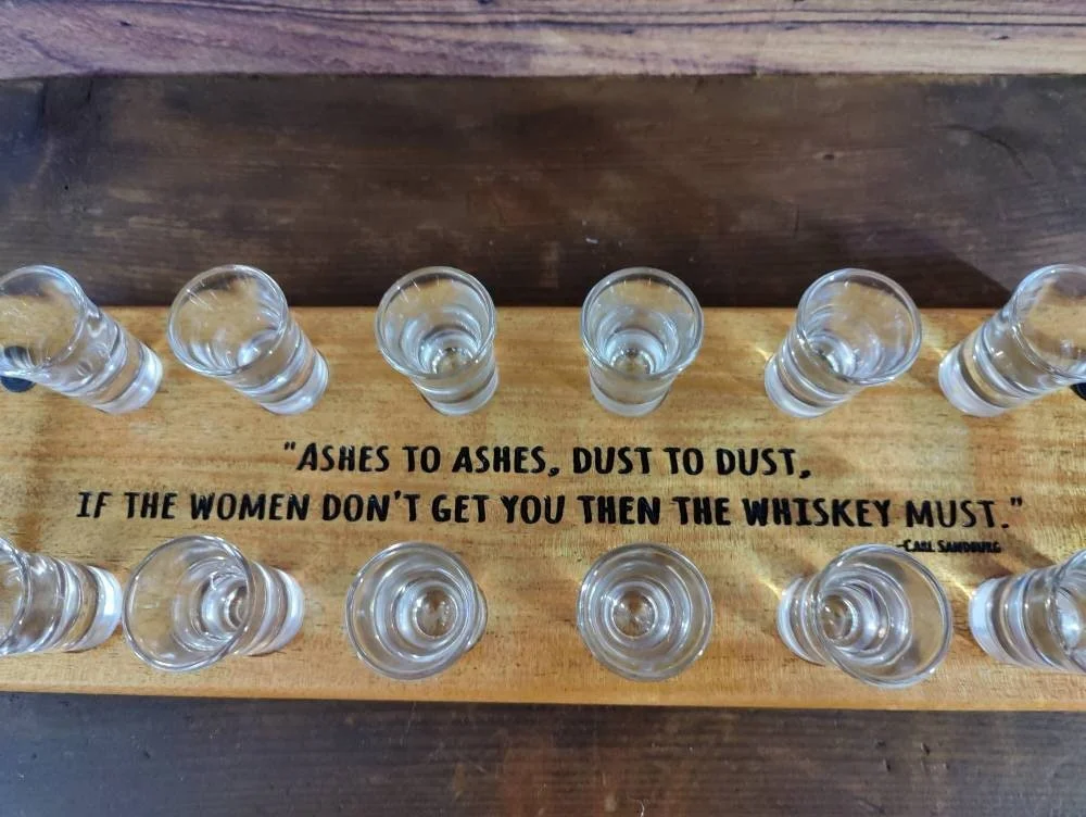 Personalized Whiskey Tasting Flight Set | Custom Engraving & Shot Glass ...