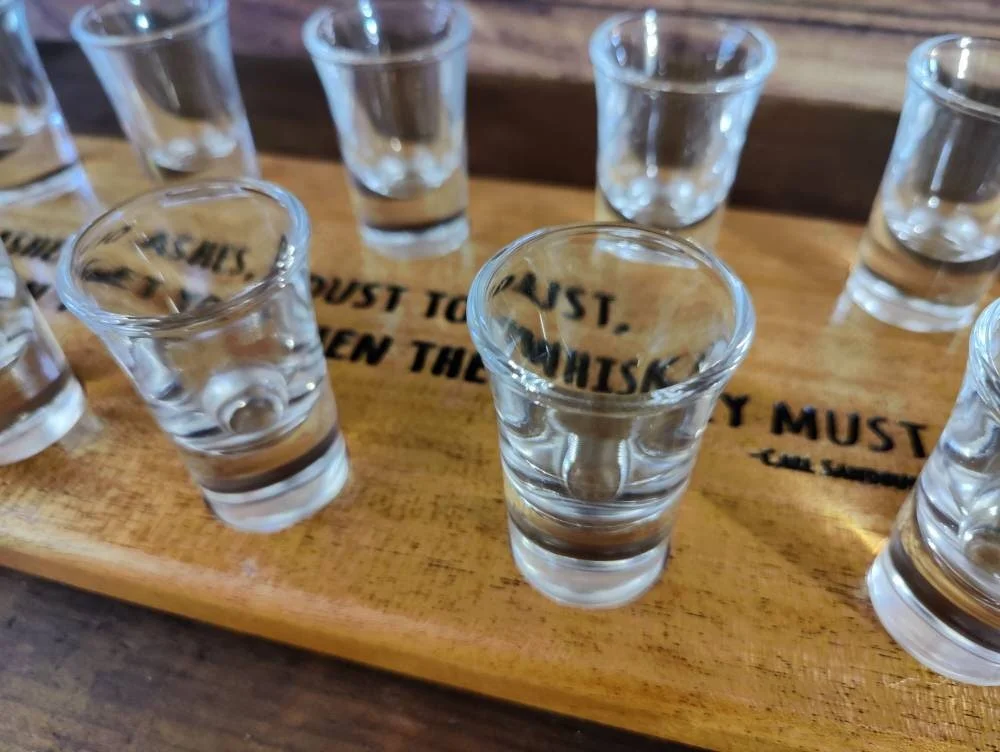 Personalized Whiskey Tasting Flight Set | Custom Engraving & Shot Glass ...