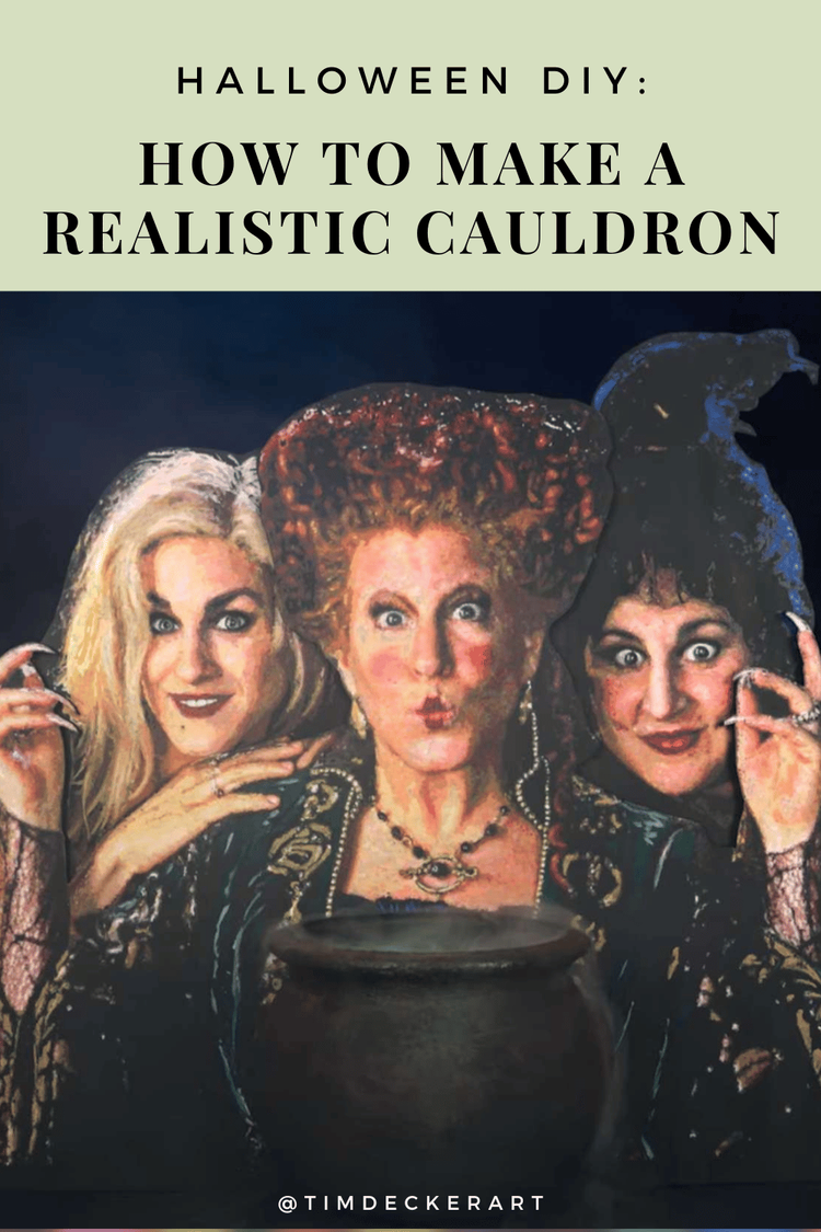 How to Make an Easy & Realistic Witch Cauldron For Halloween — Tim Decker