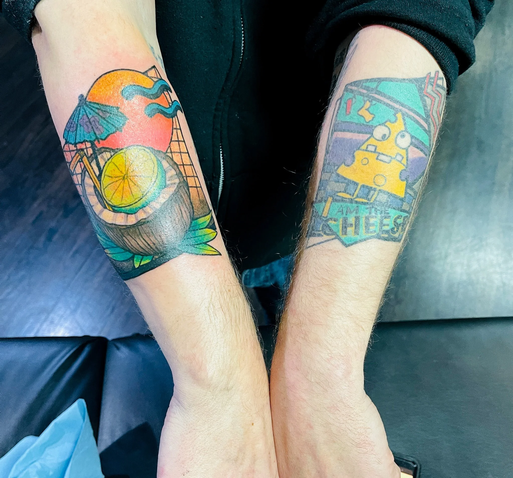Batman Symbol Foot Tattoo