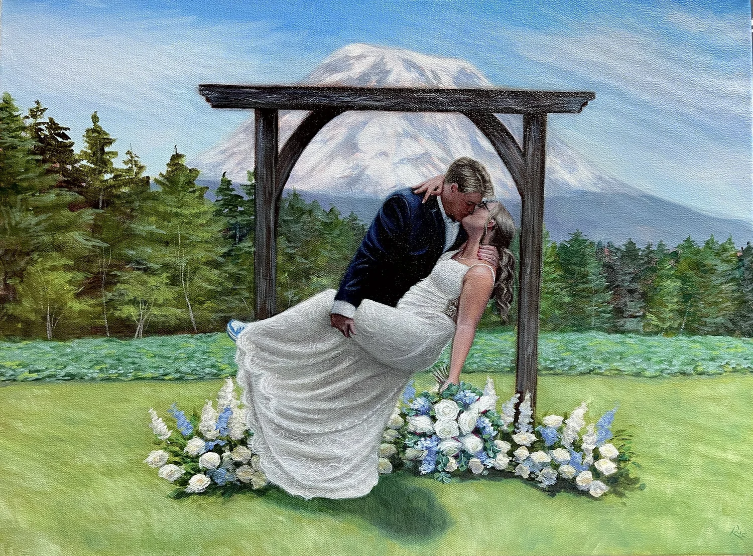 Live Wedding Painting Seattle, PNW