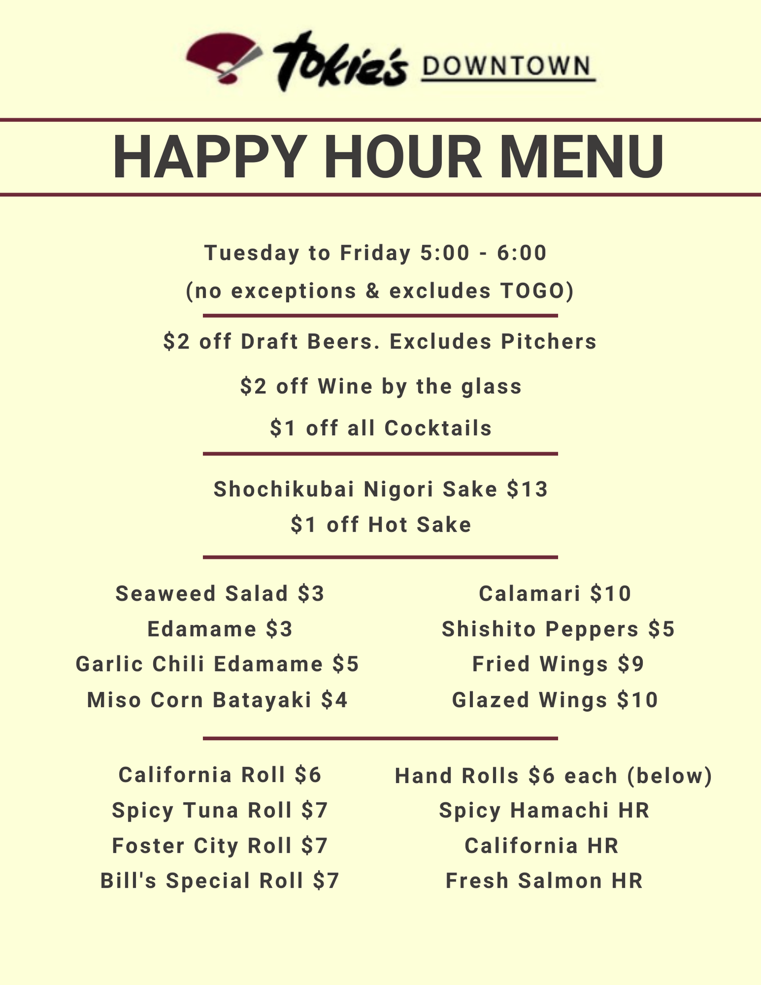 Tokie's Downtown Restaurant and Bar