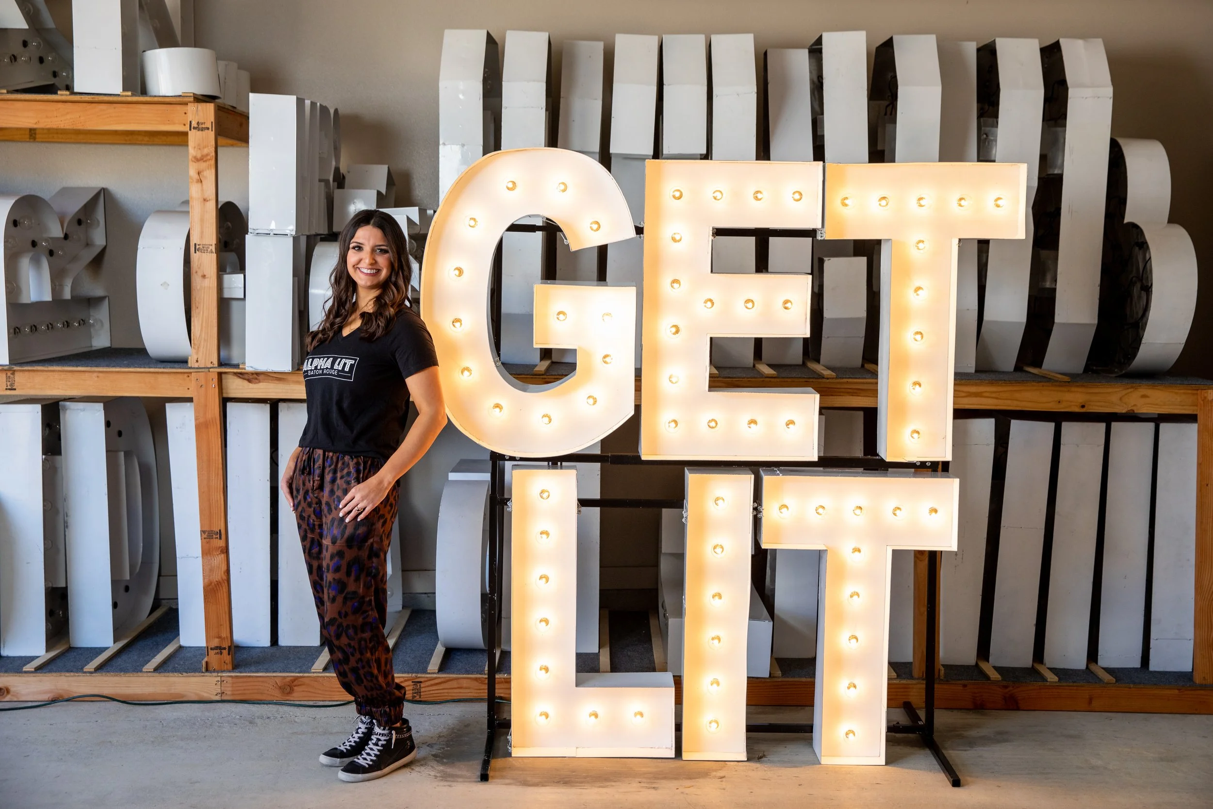 Baton Rouge — Alpha-Lit Marquee Letters