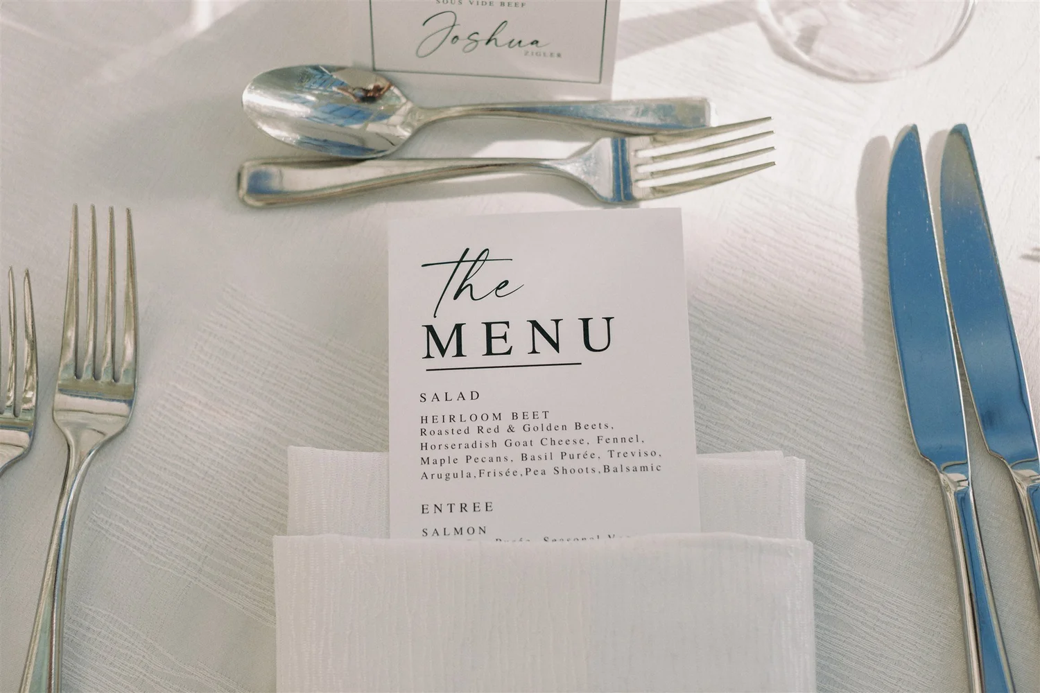 Menus — All Pretty Events and Decor