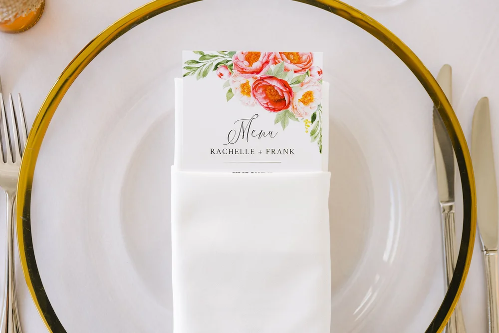 Custom Menus for Weddings & Events | Enhance Your Decor — All Pretty ...
