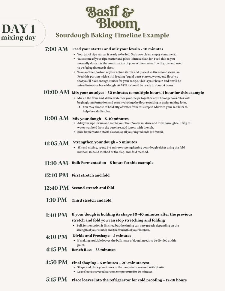 Tried and True Sourdough Recipe — Basil & Bloom