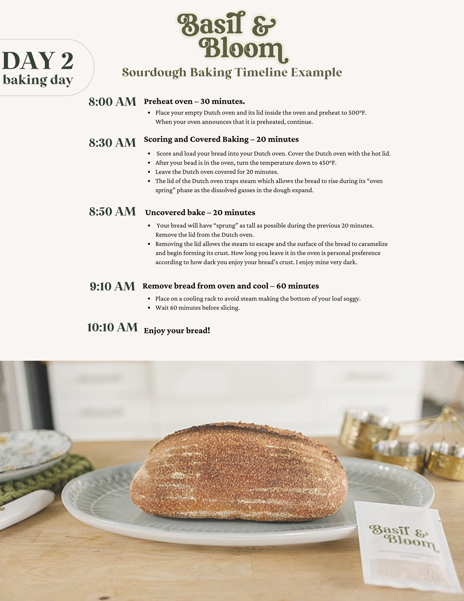 Tried and True Sourdough Recipe — Basil & Bloom