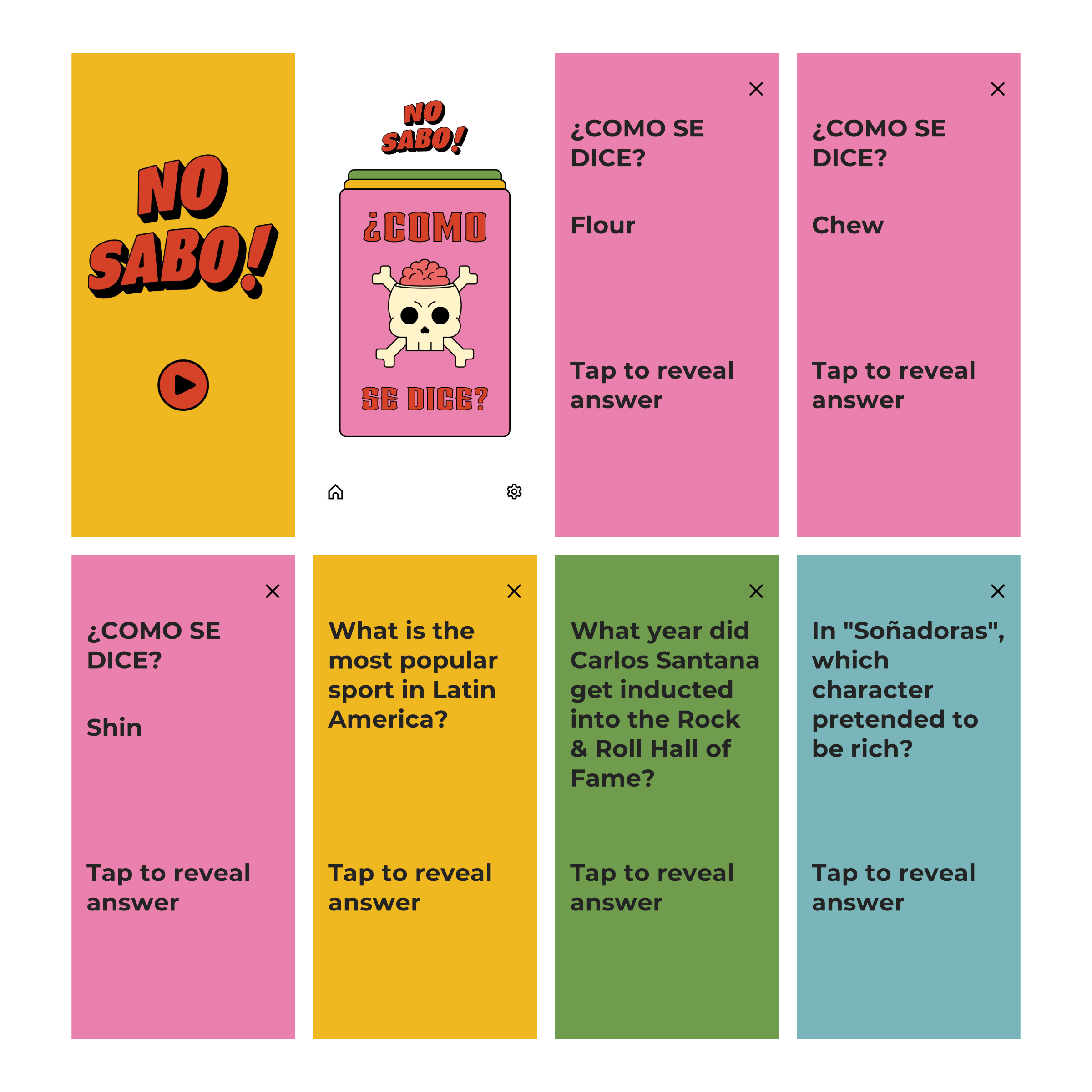 No Sabo | Spanish Trivia Game for No Sabo Kids — Kanine Games