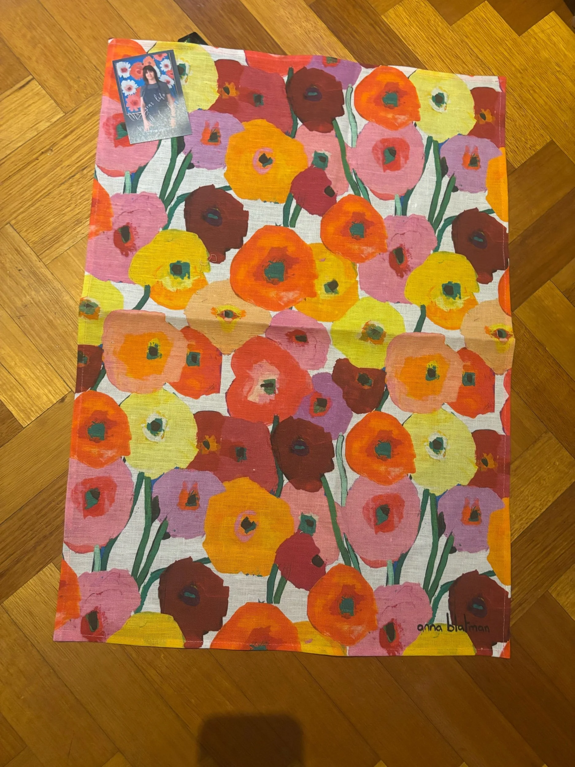 NEW Anna Blatman Poppy Linen Tea Towel — annablatman.co