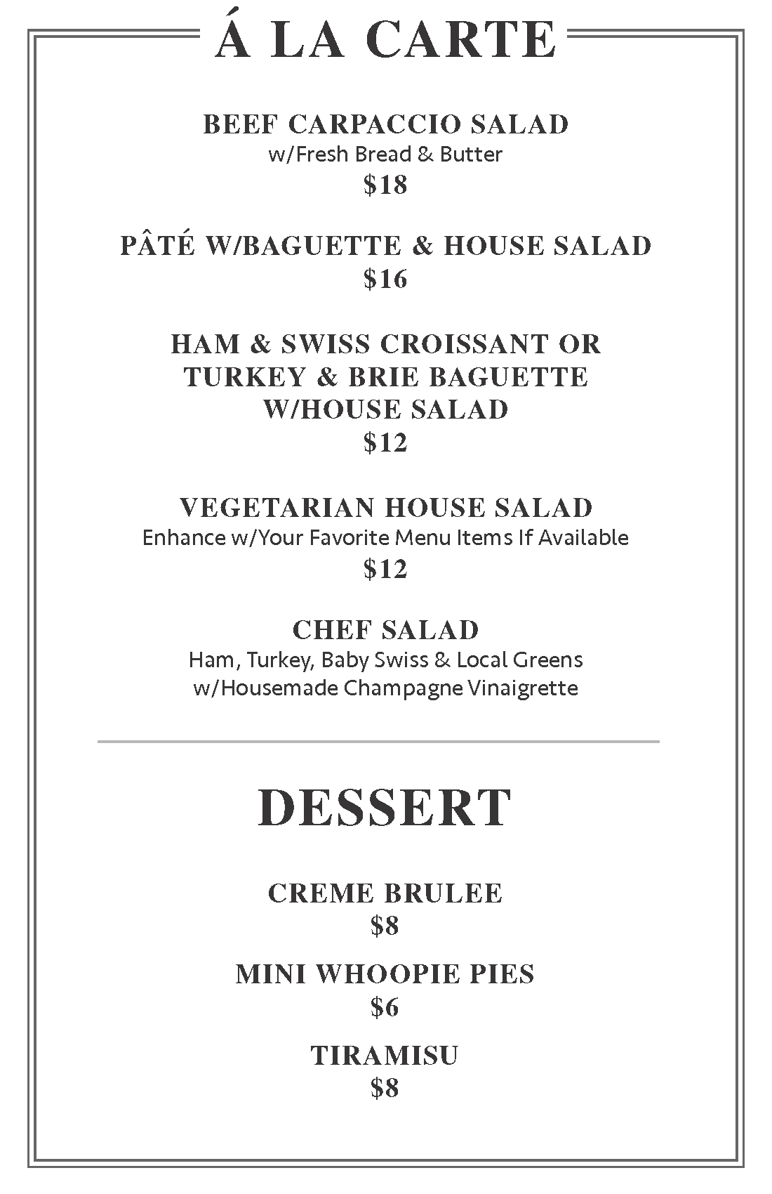 Menus — Southern Market - Lancaster City